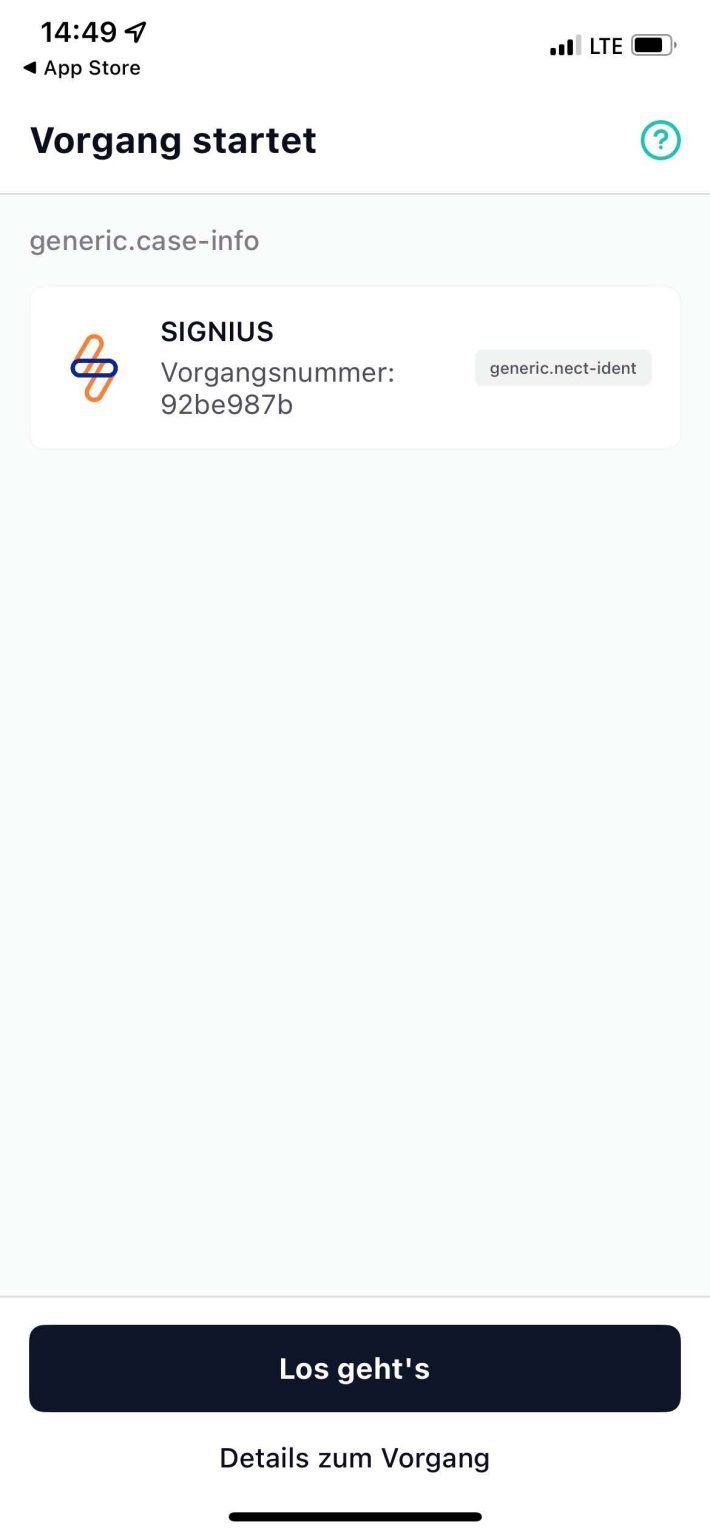 SIGNIUS Signaturen: Selfie Ident Identifikation